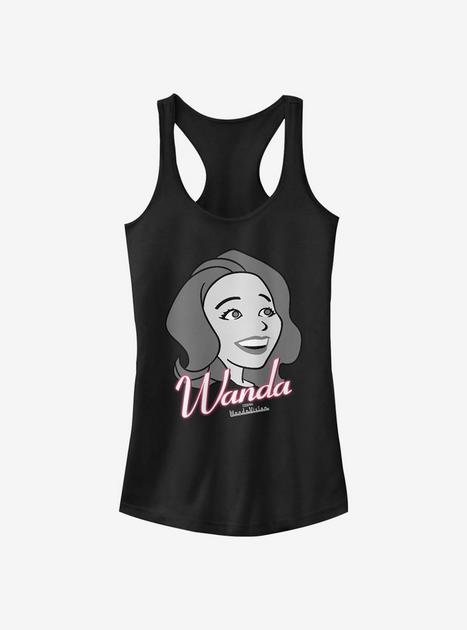 Marvel WandaVision Wanda Smiles Girls Tank - BLACK | Hot Topic