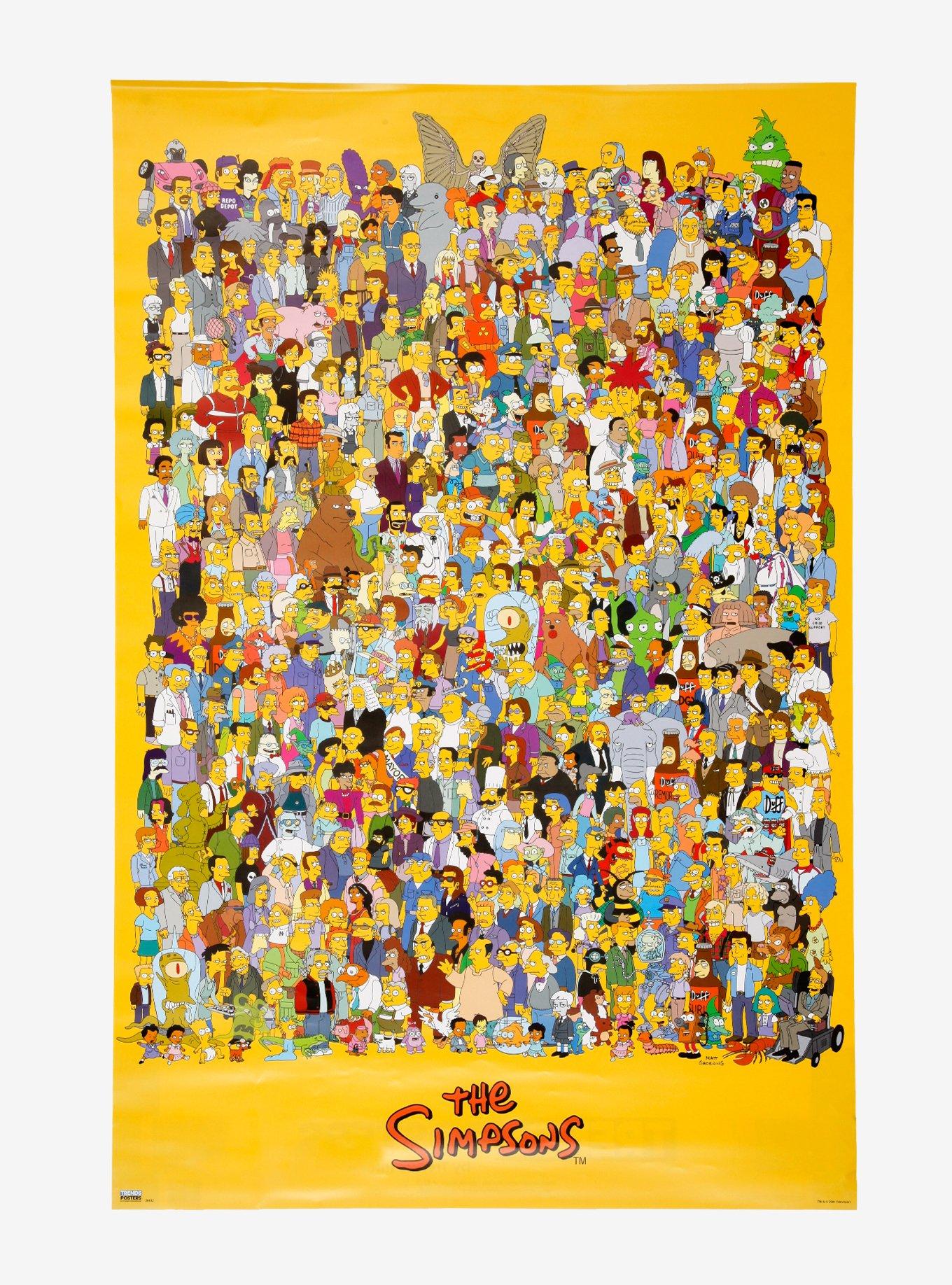 Every Simpsons Character Poster Purchase Online | www.pinnaxis.com