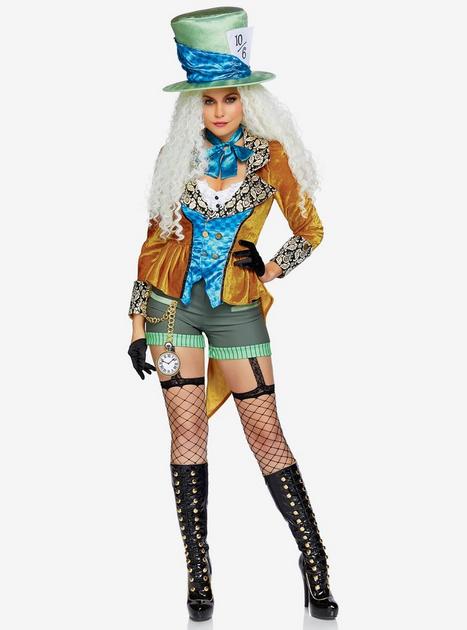 4 Piece Classic Hatter Girls Costume | Hot Topic