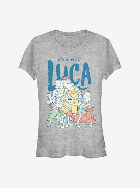 Disney Pixar Luca The Family Girls T-Shirt - GREY | Hot Topic