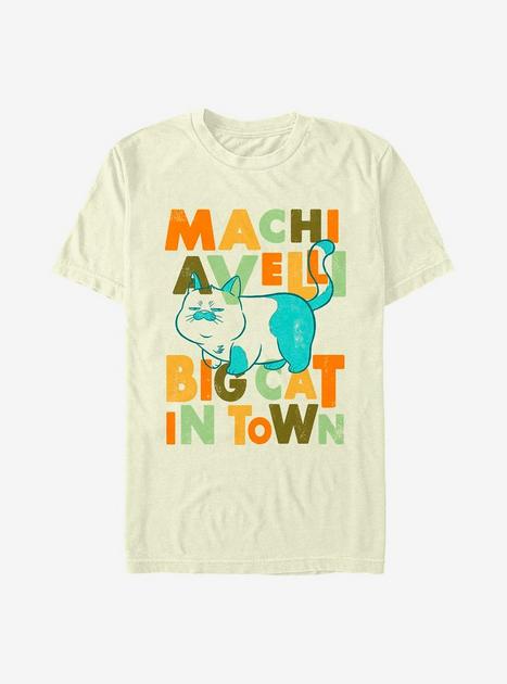 Disney Pixar Luca Machiavelli Cat T Shirt Beigetan Hot Topic
