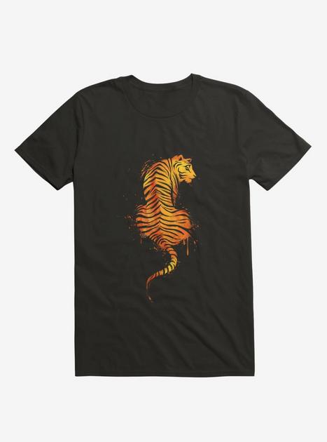 Tiger Ink Black T-Shirt - BLACK | Hot Topic