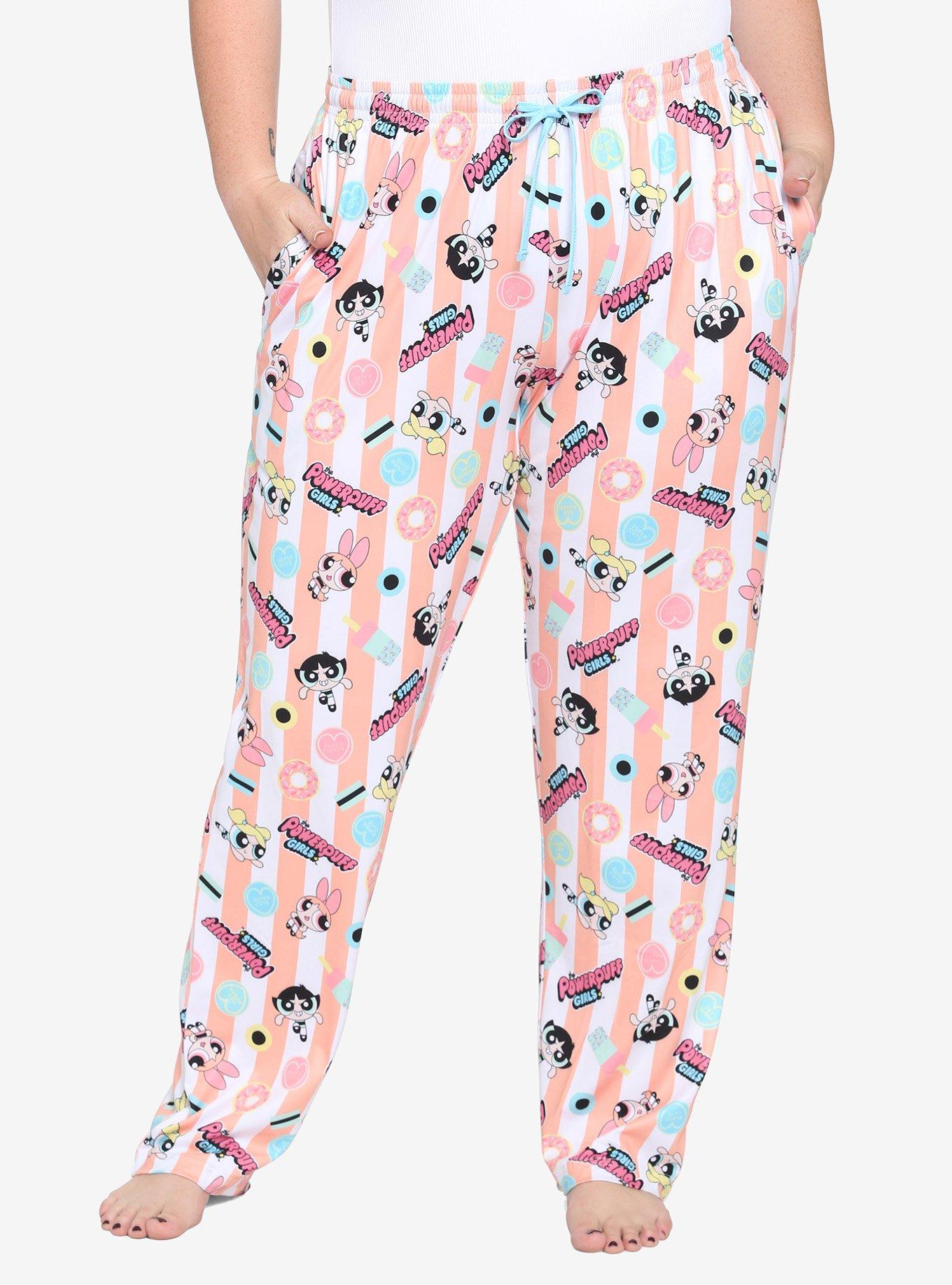 Powerpuff Girls Stripe Pajama Pants Plus Size | Hot Topic