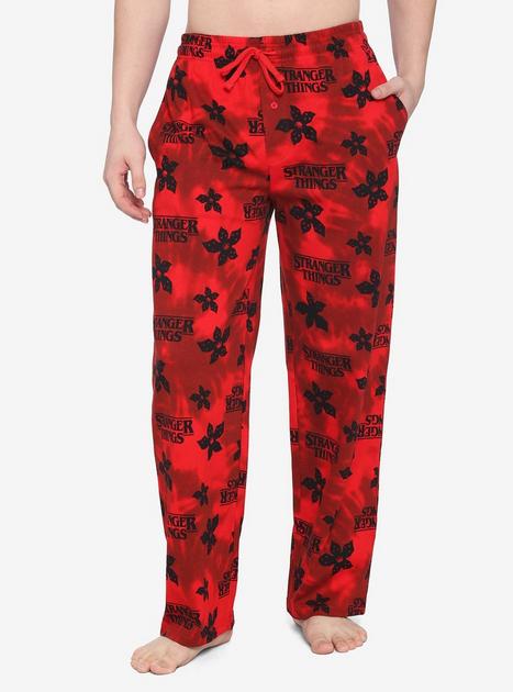 Stranger Things Logo Red Wash Pajama Pants | Hot Topic