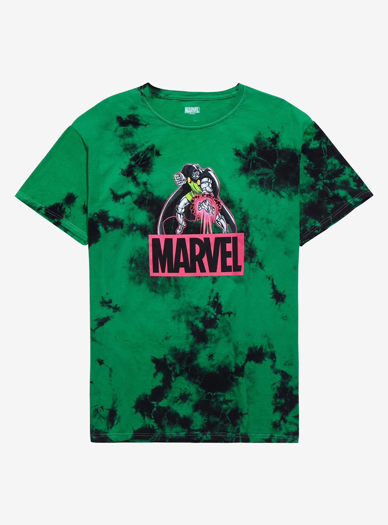 Marvel Doctor Doom Box Logo Tie-Dye T-Shirt - BoxLunch Exclusive | BoxLunch