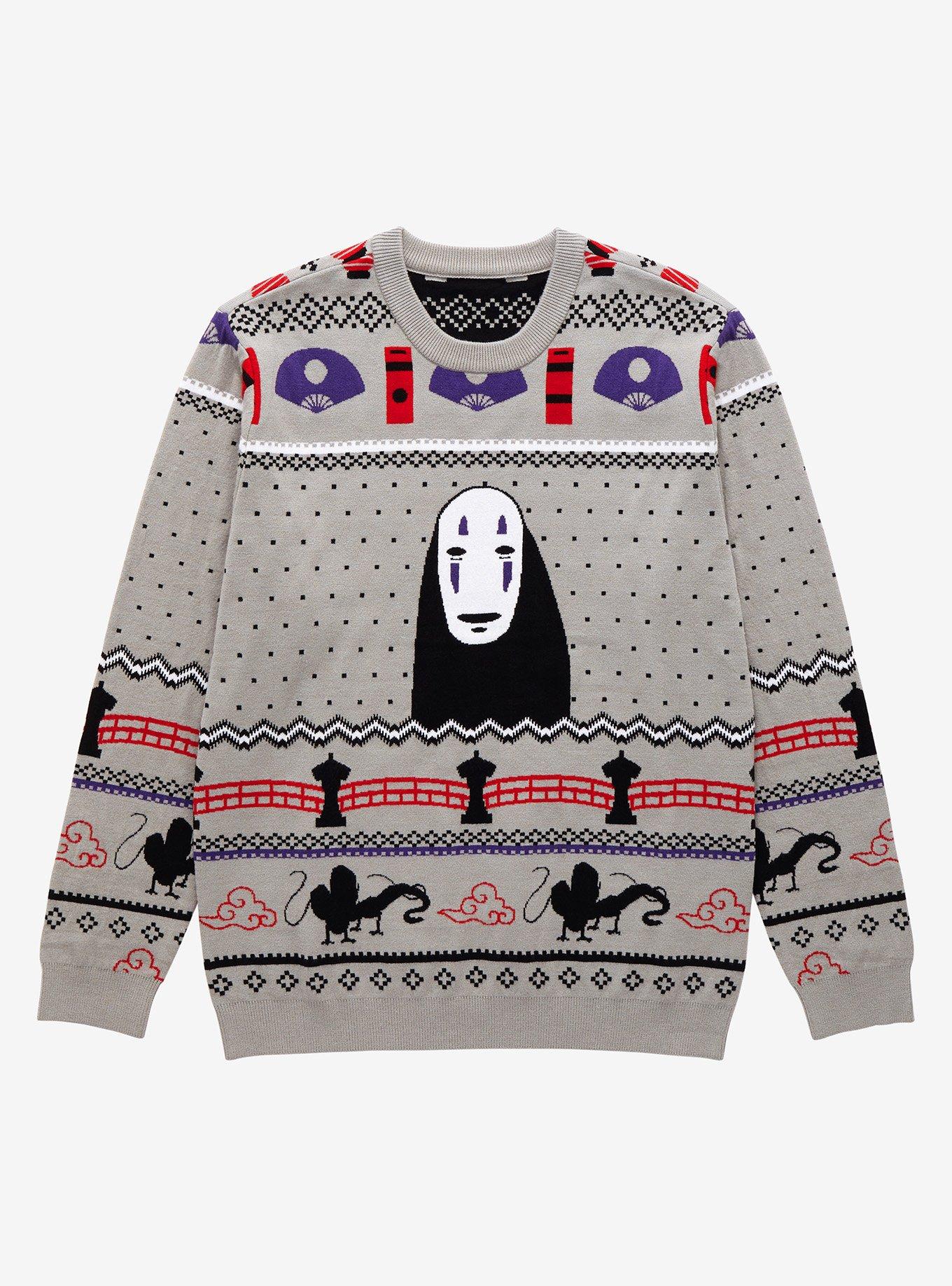 Her Universe Studio Ghibli Spirited Away No Face Holiday Sweater ...