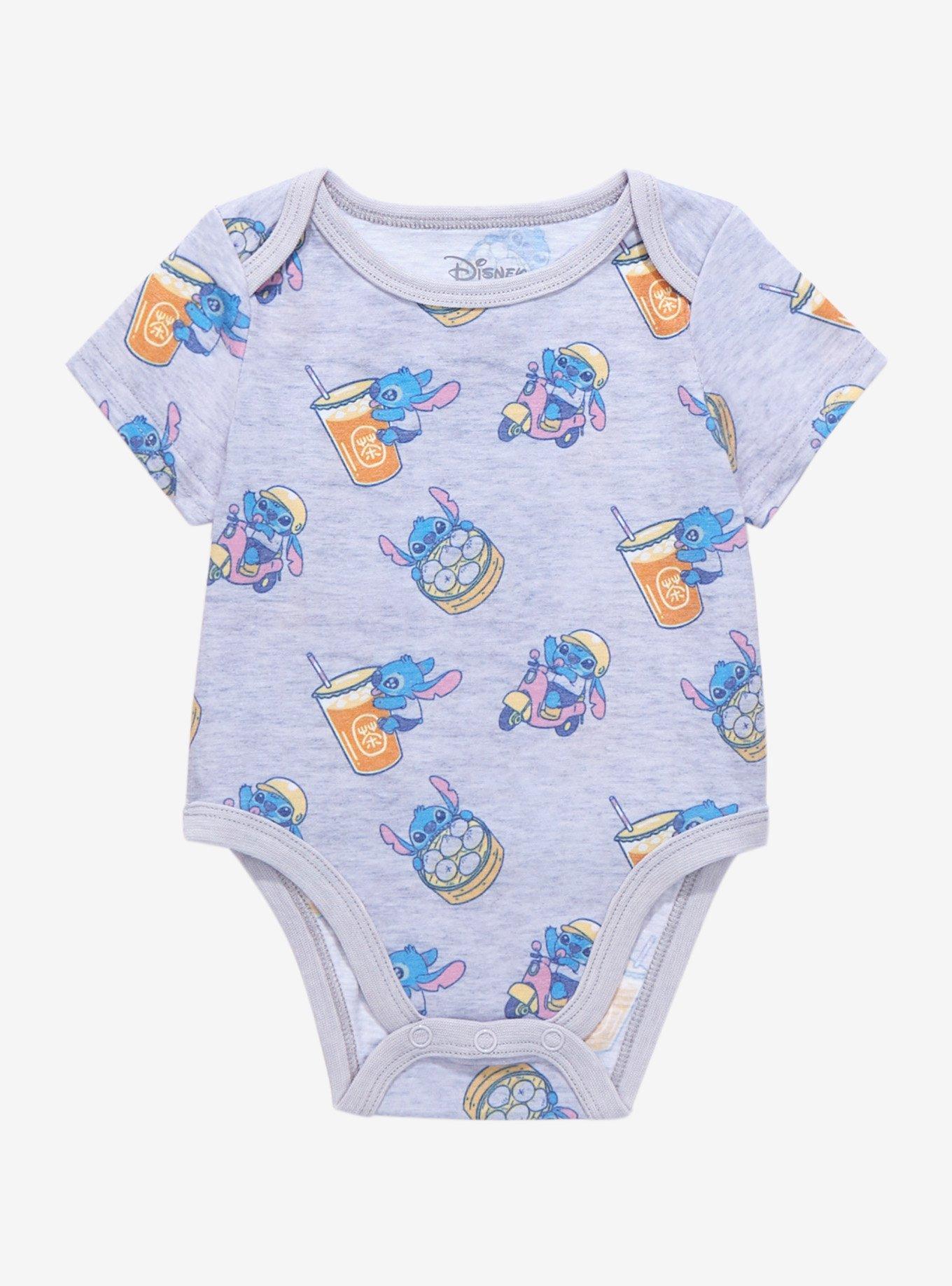 Disney Lilo & Stitch Scooter Stitch Allover Print Infant One-Piece ...