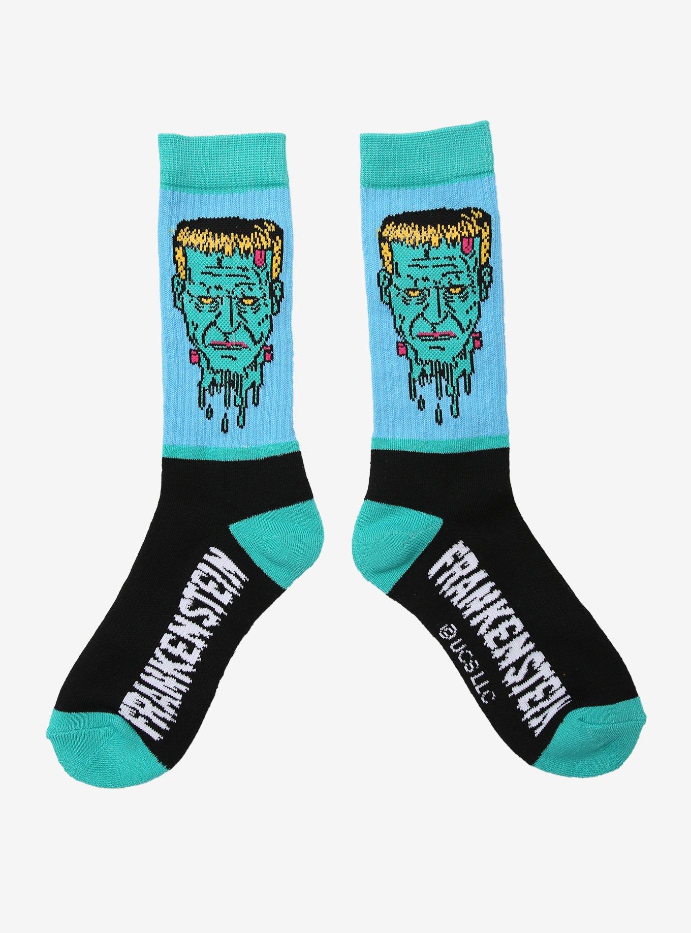 Universal Monsters Frankenstein Pop Art Crew Socks | Hot Topic