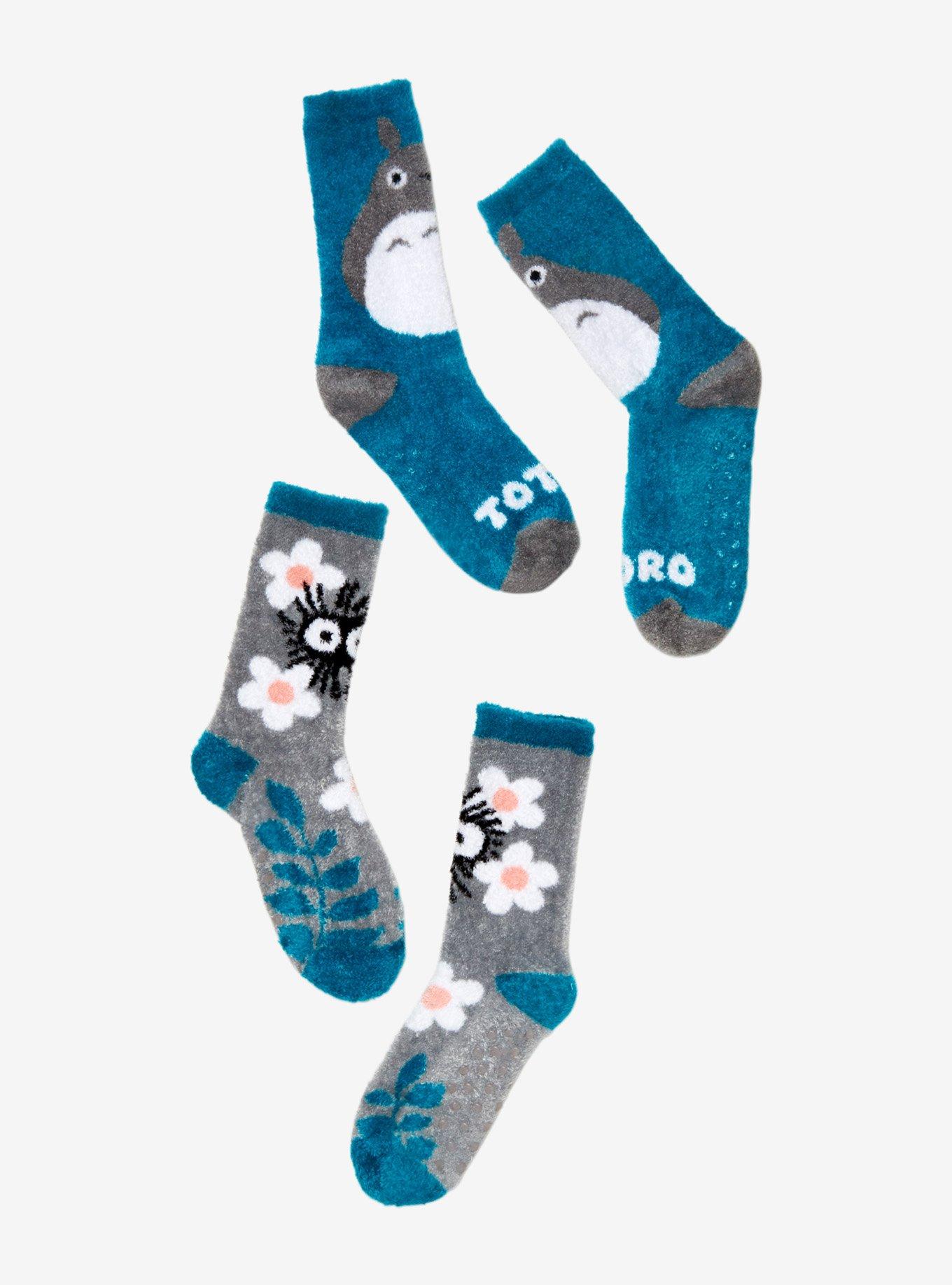 Studio Ghibli My Neighbor Totoro Soot Sprite & Totoro Cozy Crew Socks 2 ...