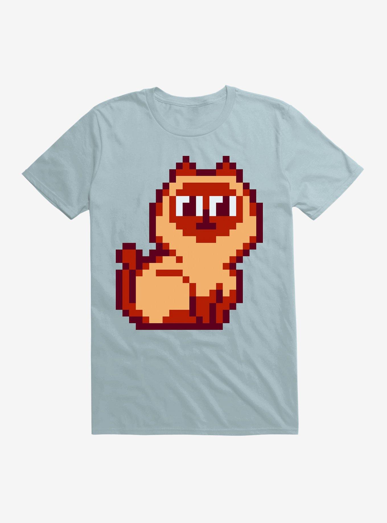 Siamese Cat Pixel Art T-Shirt - BLUE | BoxLunch