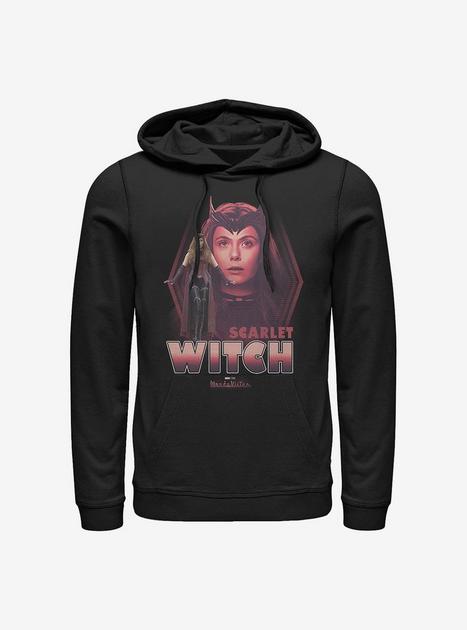 Marvel WandaVision Scarlet Witch Wanda Hoodie - BLACK | Hot Topic