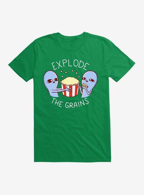 Strange Planet Explode The Grains T-Shirt - GREEN | BoxLunch