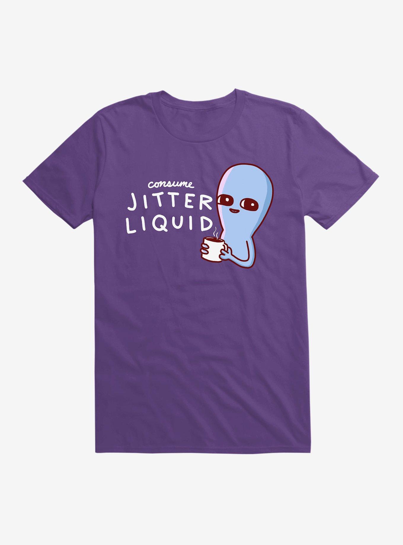 Strange Planet Consume Jitter Liquid T-Shirt - PURPLE | BoxLunch