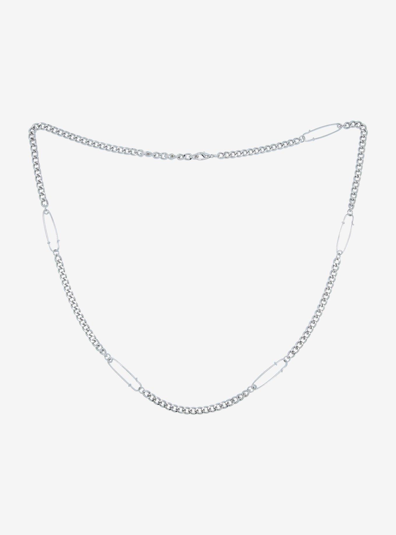 Safety Pin Chain Belt | Hot Topic