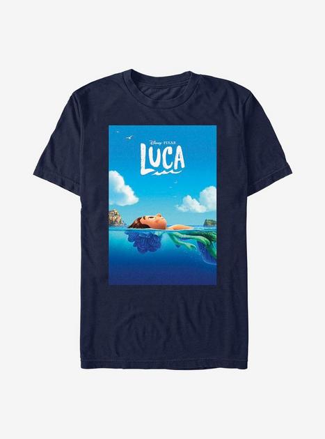 Disney Pixar Luca Poster T-Shirt - BLUE | BoxLunch