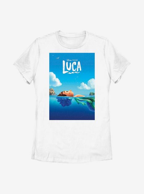 Disney Pixar Luca Poster Womens T-Shirt - WHITE | BoxLunch