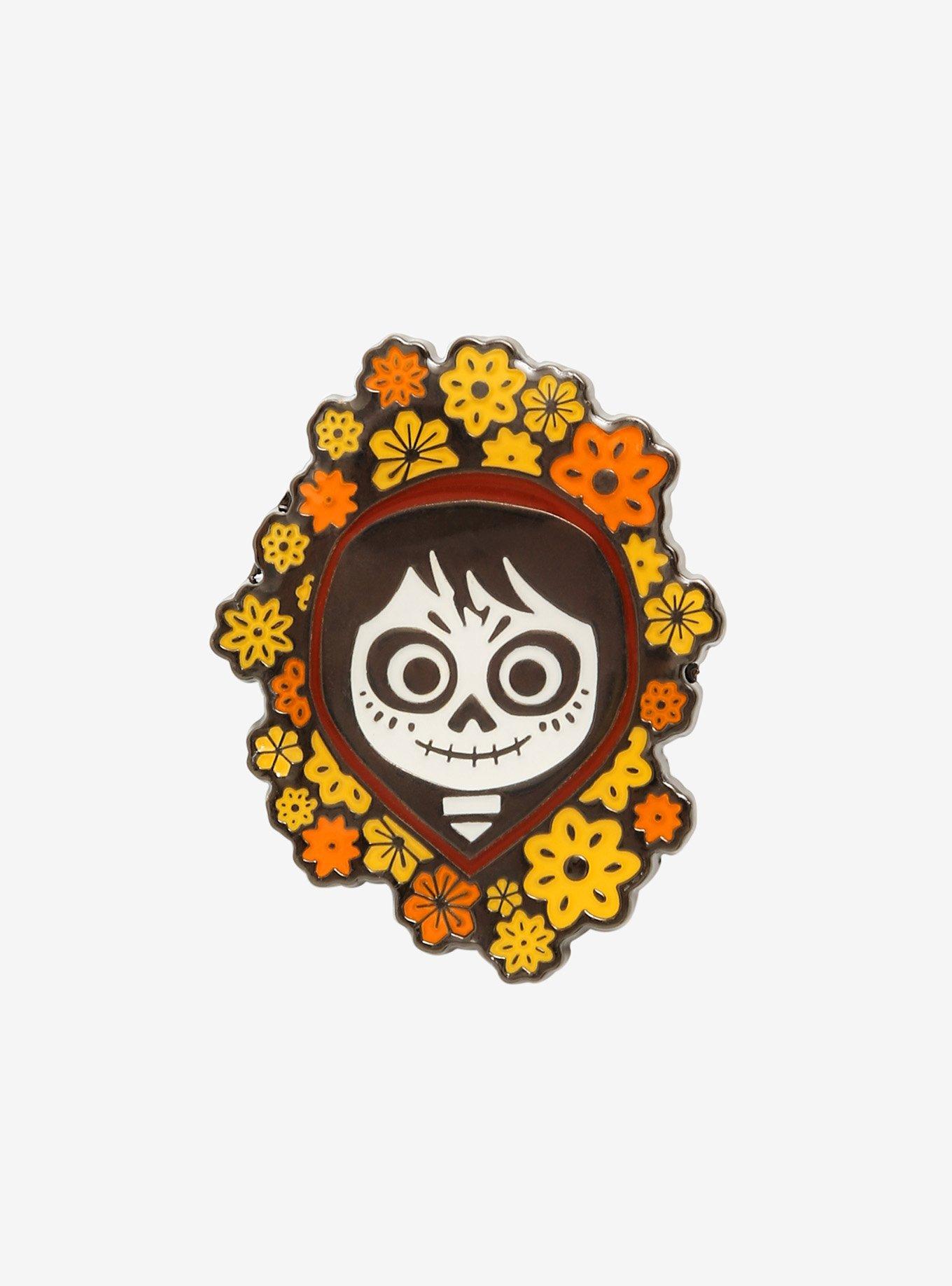 Loungefly Disney Pixar Coco Miguel Marigold Frame Enamel Pin - BoxLunch ...
