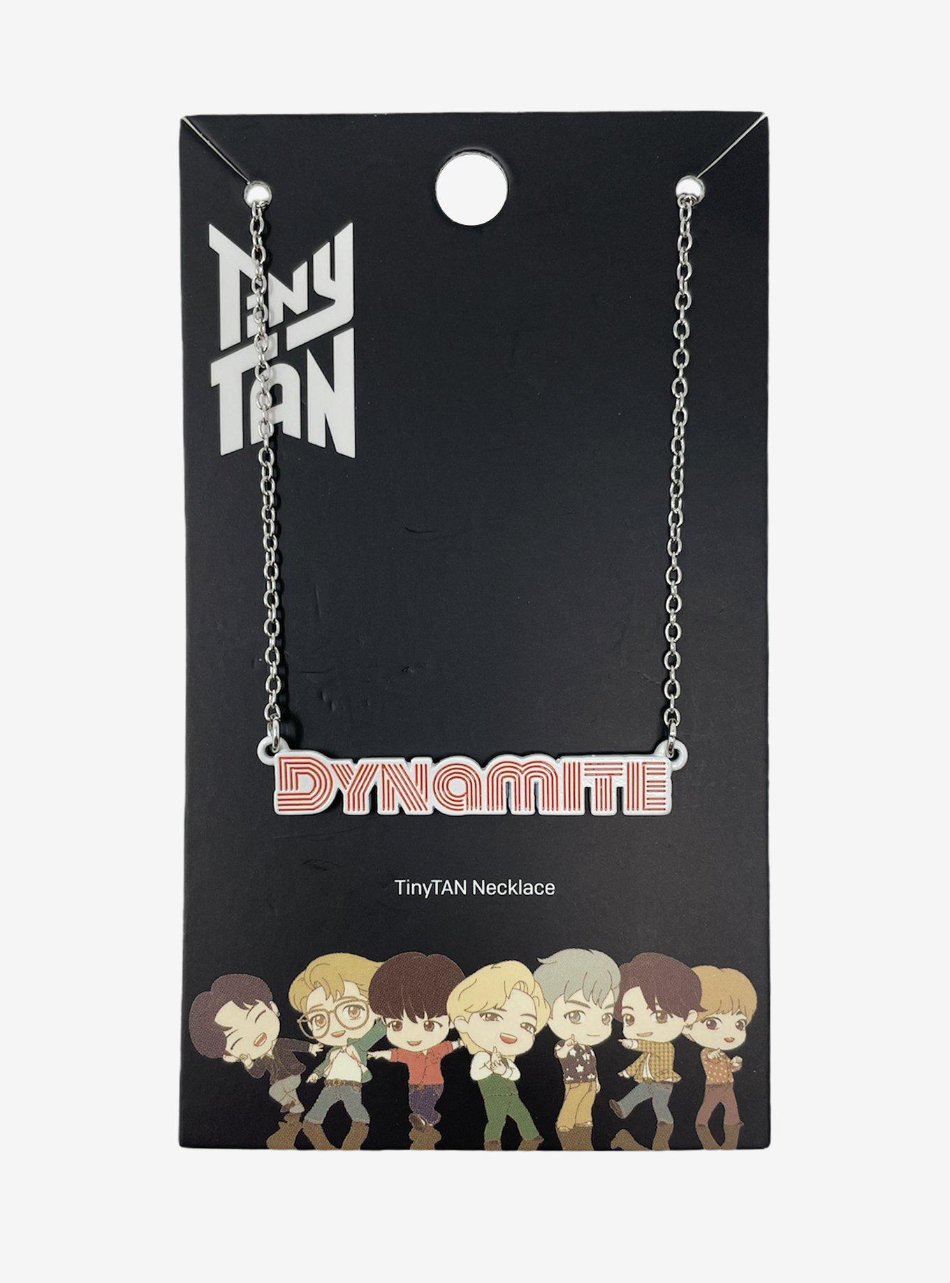 TinyTAN Dynamite Nameplate Necklace Inspired By BTS | Hot Topic