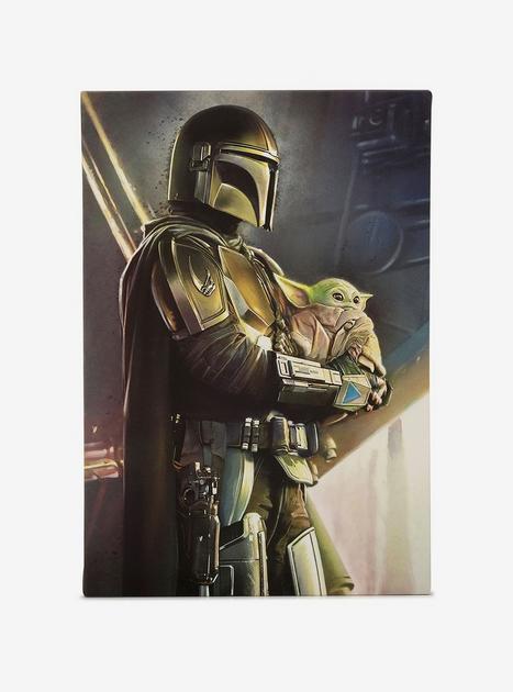 Star Wars The Mandalorian Mandalorian Canvas Wall Decor | BoxLunch