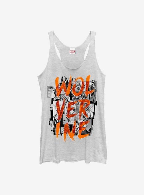 Marvel X-Men Wolverine Comics Girls Tank - WHITE | Hot Topic