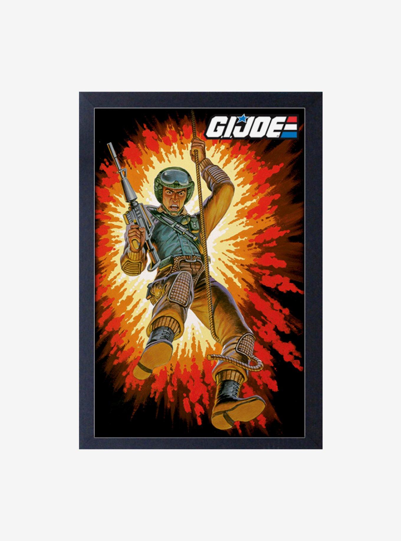G.I. Joe Rappel Explosion Framed Wood Wall Art | BoxLunch