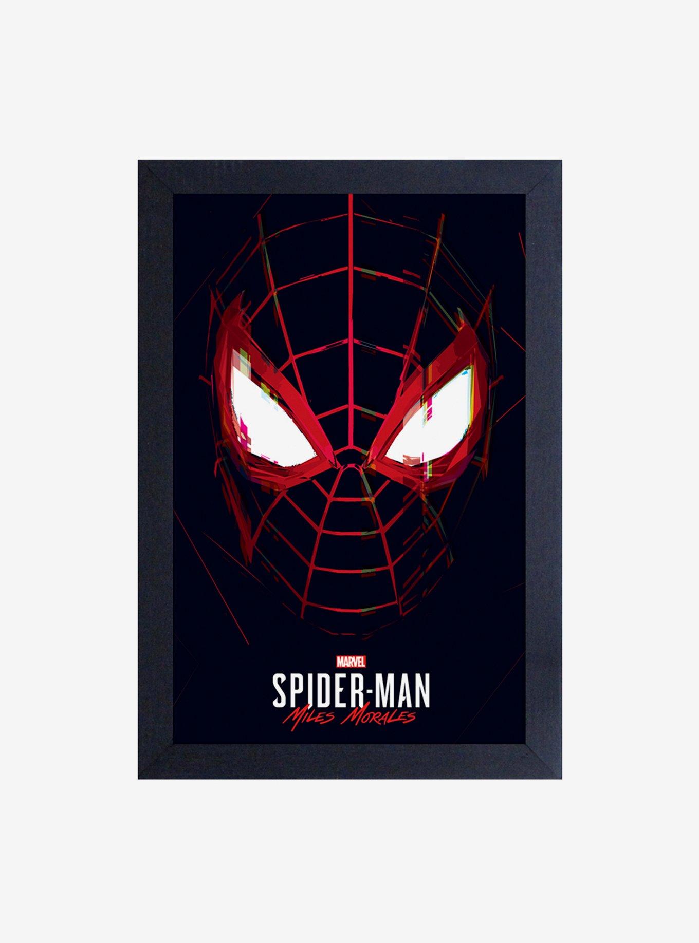 Marvel Spider-Man Miles Morales Spidey Eyes Framed Wood Wall Art | BoxLunch