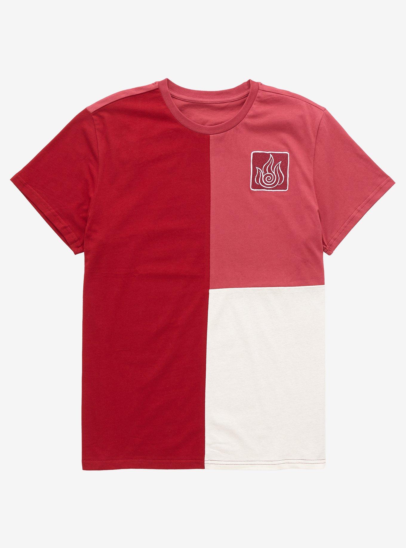 Avatar: The Last Airbender Fire Nation Color Block T-Shirt | BoxLunch
