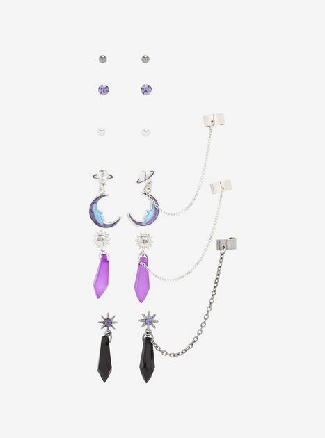 Celestial Anodized Cuff Earring Set | Hot Topic