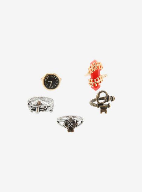 Alice In Wonderland Ring Set | Hot Topic