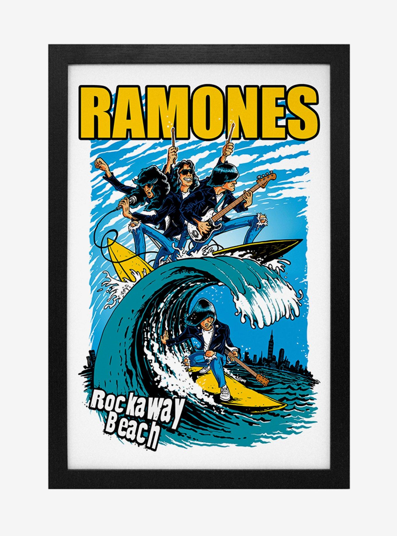 Ramones Rockaway Beach Framed Wood Wall Art | Hot Topic