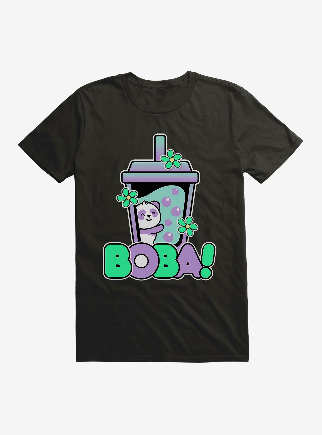 Cute Panda Boba T-Shirt | BoxLunch