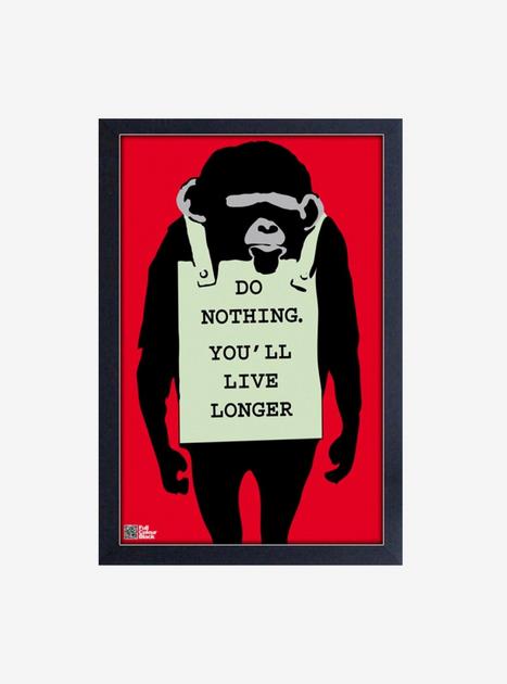 Banksy Do Nothing Framed Wood Wall Art | BoxLunch
