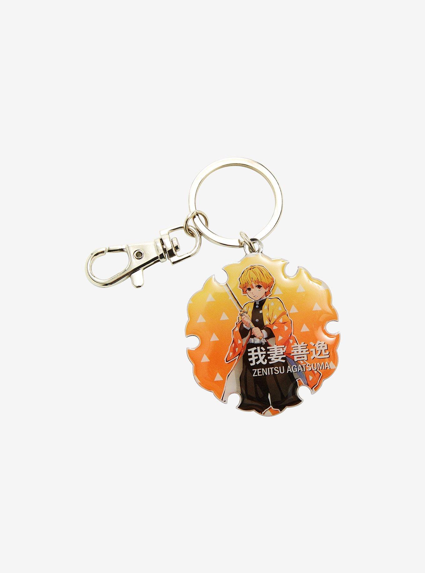 Demon Slayer: Kimetsu no Yaiba Zenitsu Agatsuma Character Keychain ...