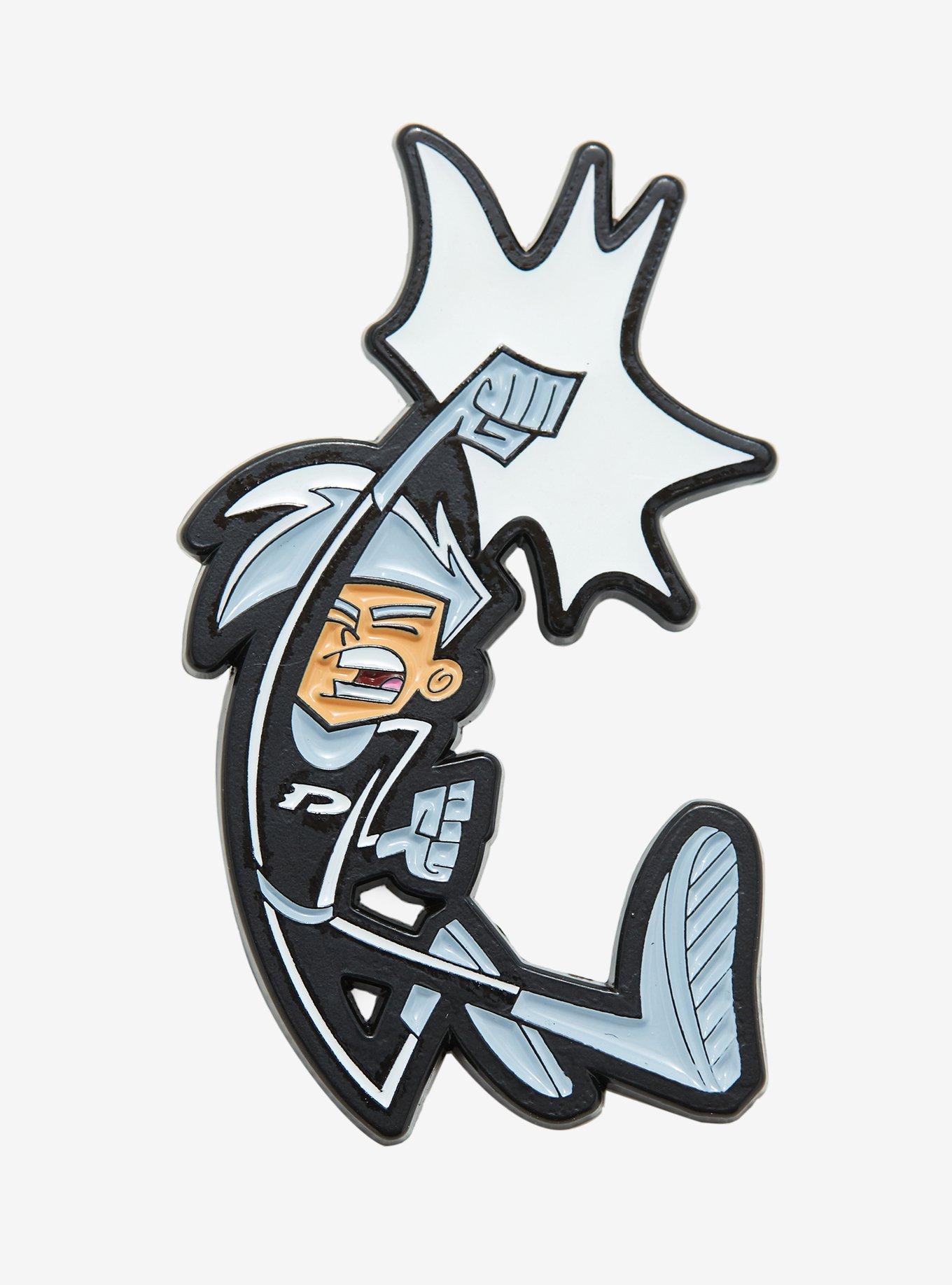 Danny Phantom Ghost Punch Glow-in-the-Dark Enamel Pin - BoxLunch ...