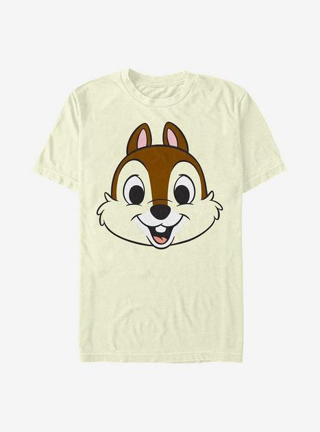 Disney Chip N' Dale Chip Big Face T-Shirt - BEIGE/TAN | Hot Topic