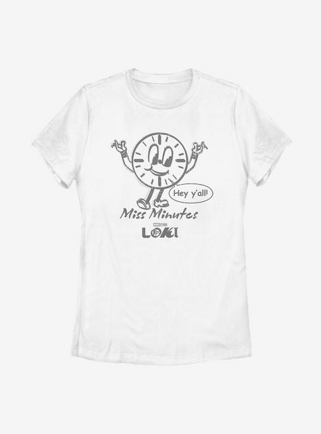 Marvel Loki Hey Miss Minutes Womens T-Shirt - WHITE | BoxLunch