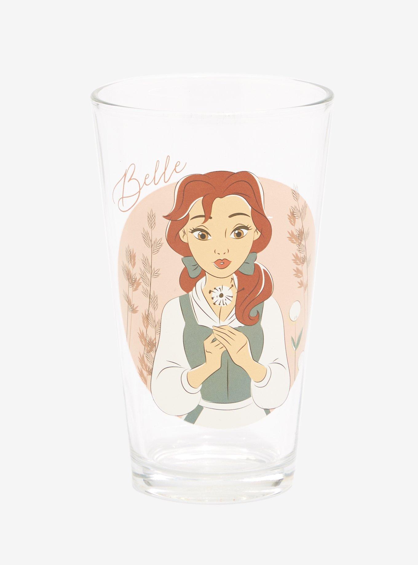 Tumblers & Water Glasses Disneys Belle Cup Disney Glassware Beauty and ...