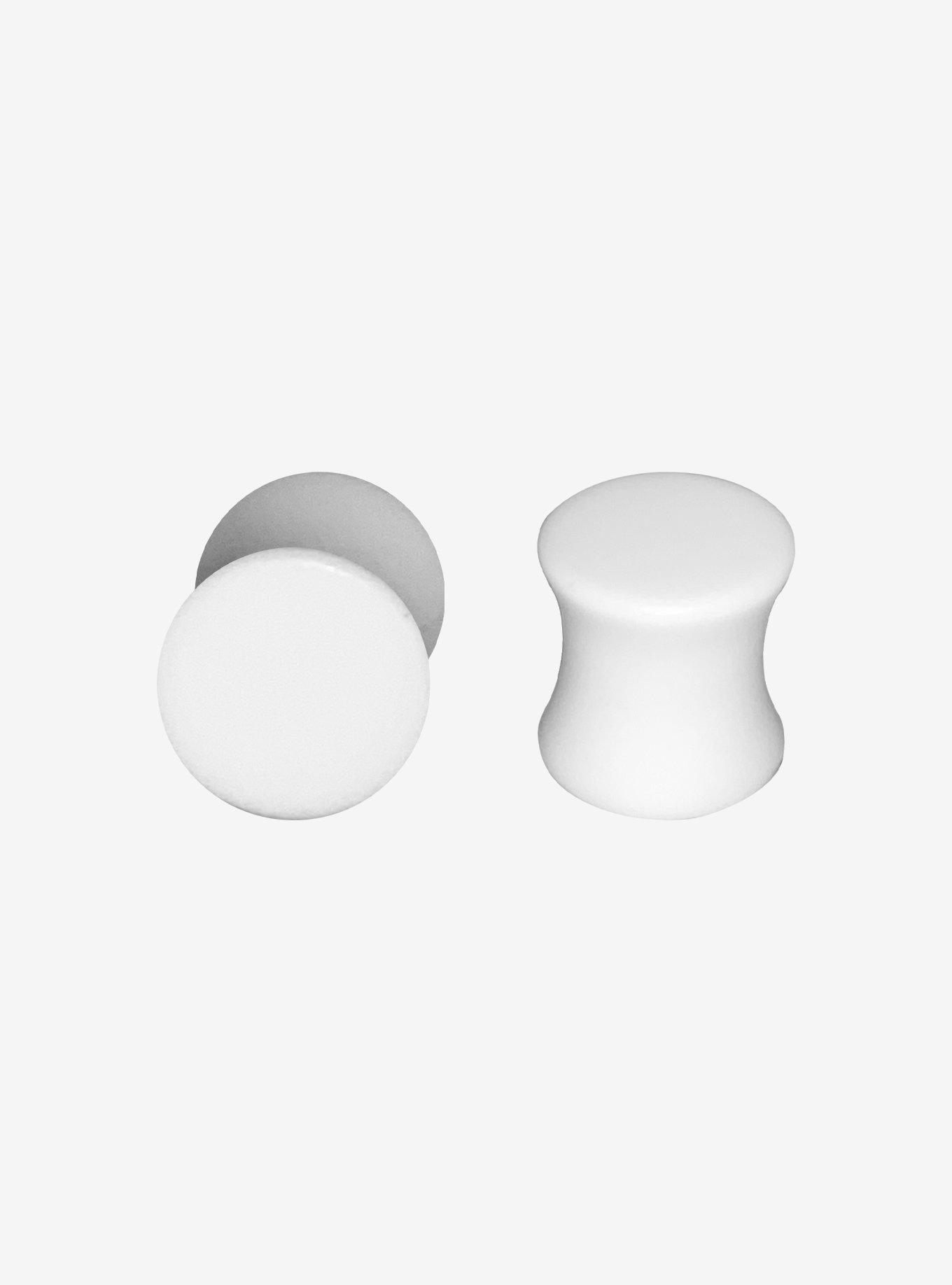 Acrylic Matte White Plug 2 Pack | Hot Topic