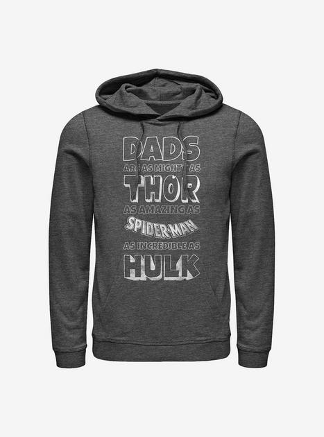 Marvel Avengers Marvel Dads Hoodie - GREY | Hot Topic