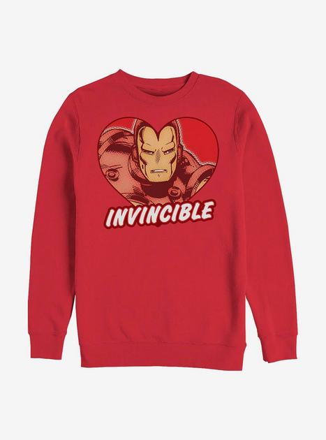 Marvel Iron Man Invincible Crew Sweatshirt - RED | Hot Topic