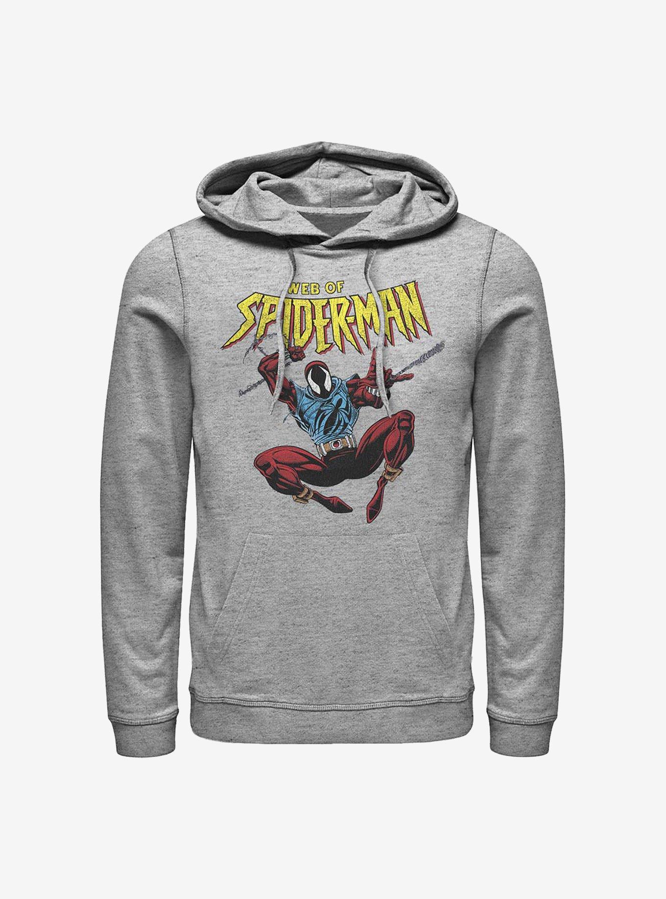 Marvel Spider-Man Web Of Hoodie - GREY | Hot Topic