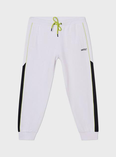 WeSC Panelled Jogger White/Black | Hot Topic