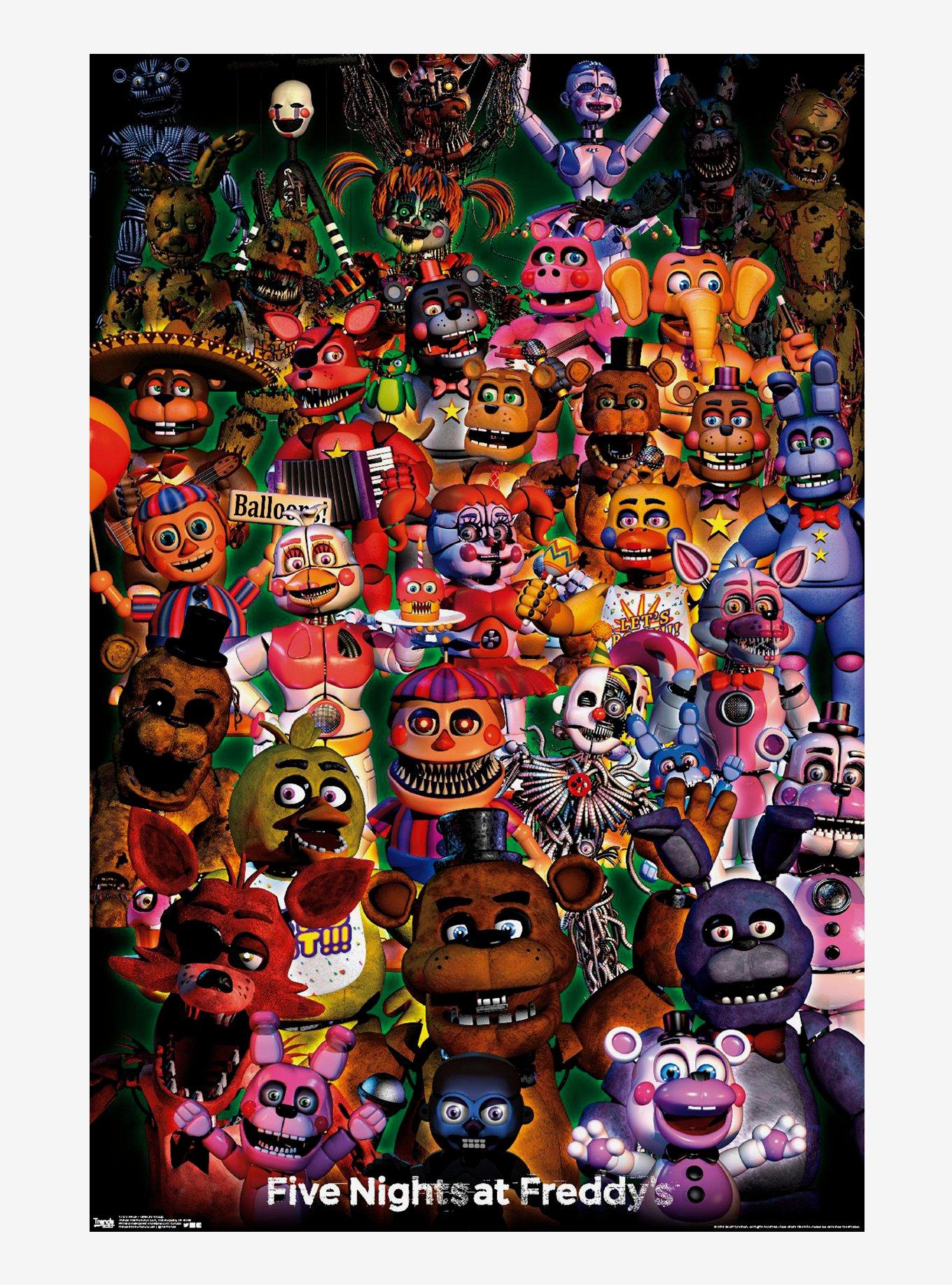 Five Nights At Freddy's Characters Poster | Hot Topic