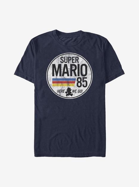 Nintendo Mario Here We Go Tee T-Shirt - BLUE | Hot Topic