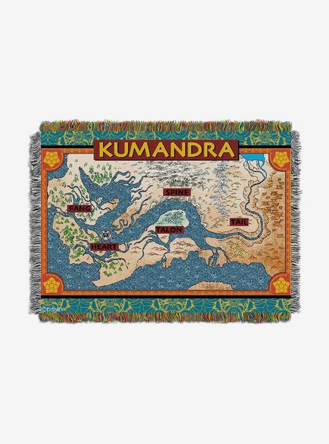 Disney Raya and the Last Dragon Kumandra Map Tapestry Throw Blanket ...