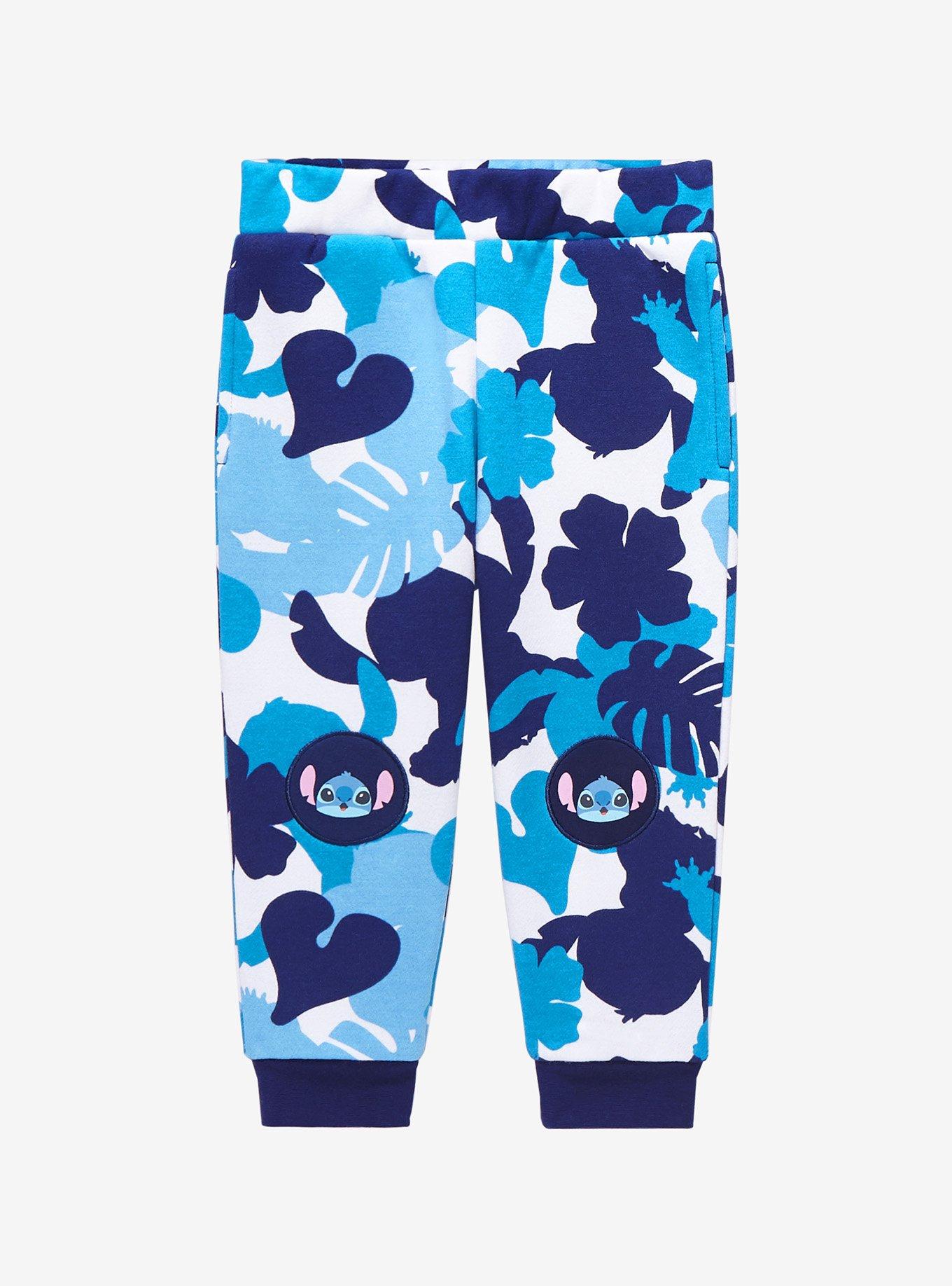 Disney Lilo & Stitch Stitch Tropical Camo Toddler Fleece Joggers ...