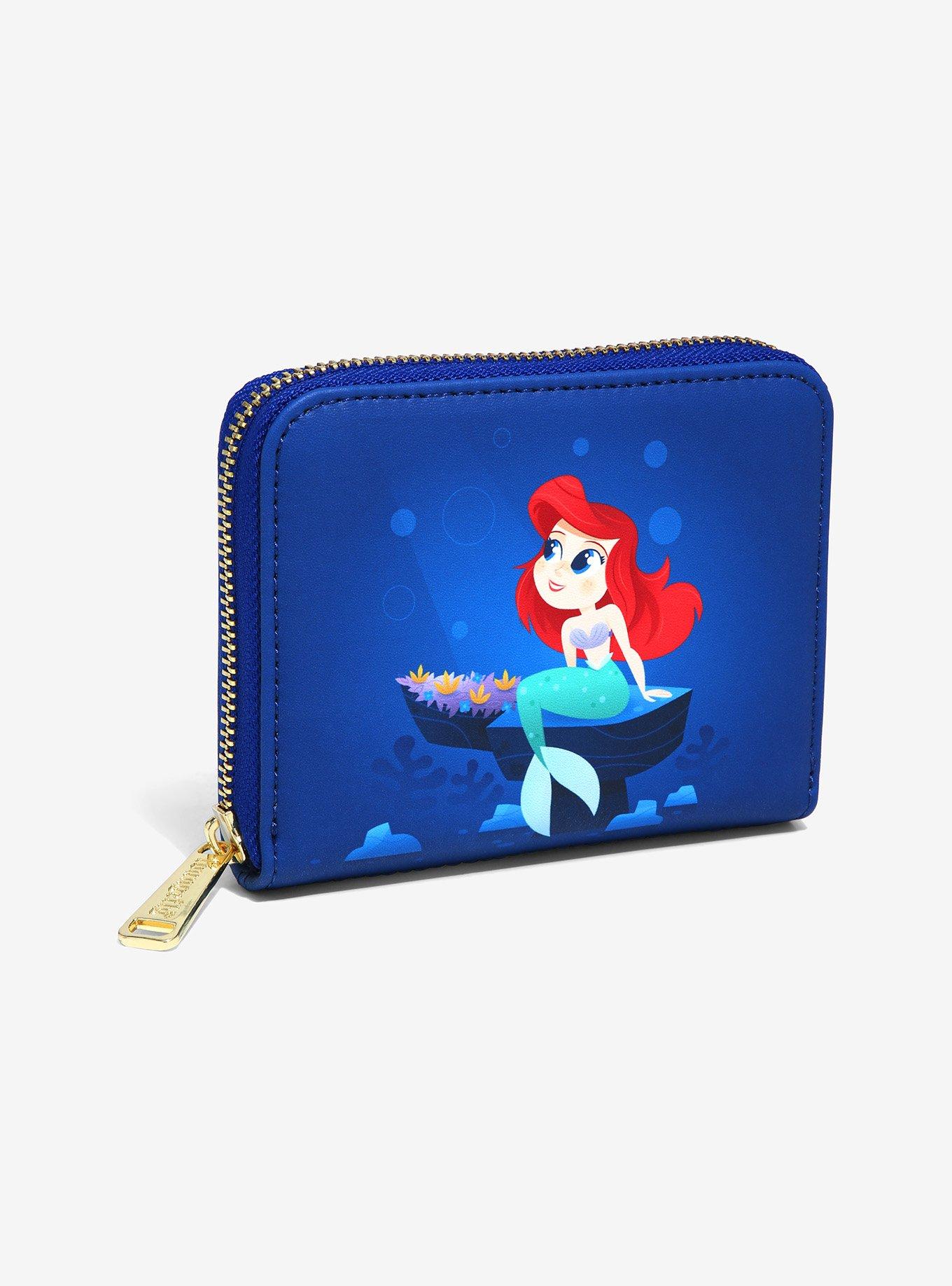 Loungefly The Little Mermaid Ariel Under the Sea Small Zip Wallet ...