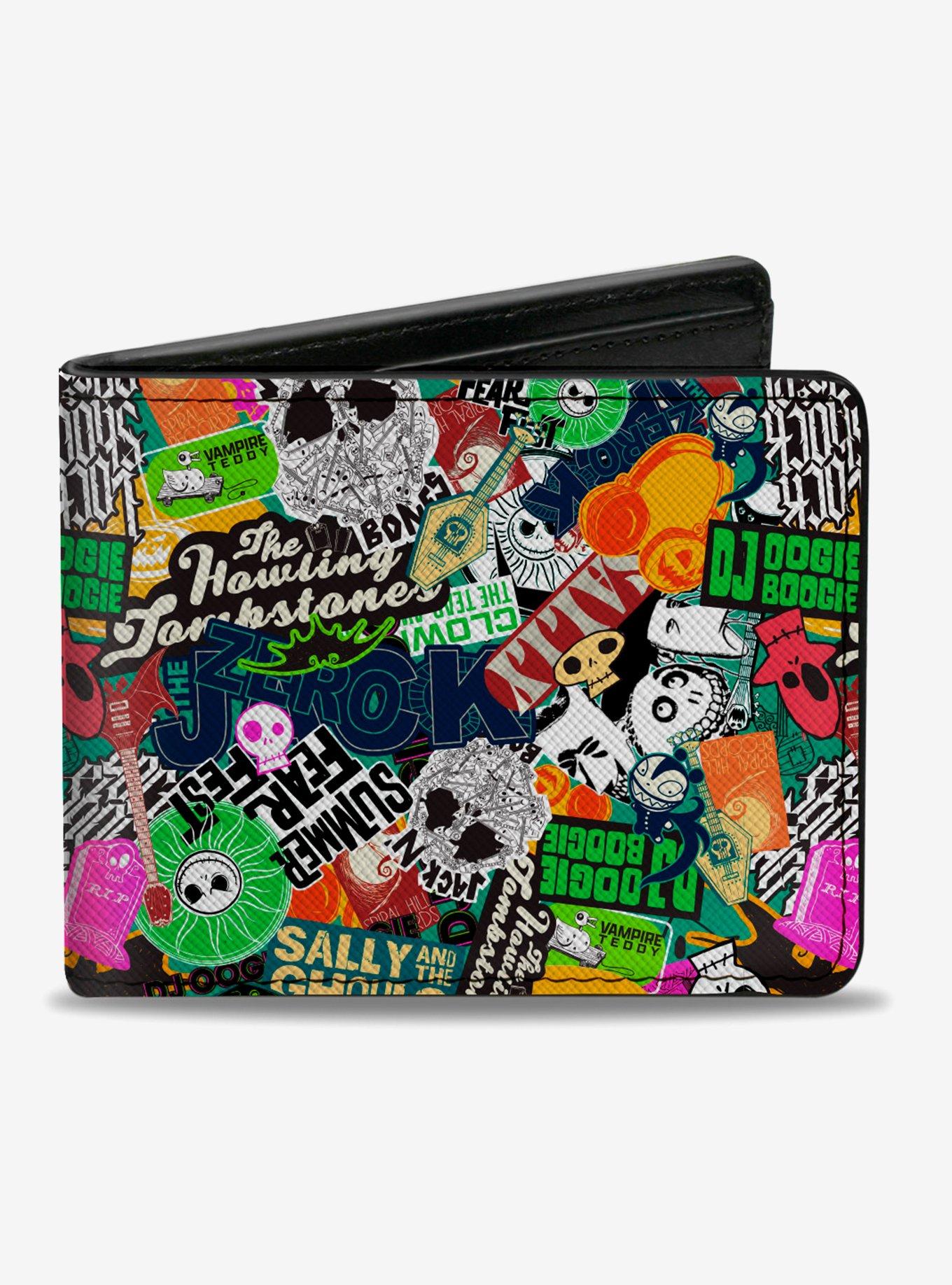 Boxlunch The Nightmare Before Christmas Characters Bifold Wallet | Mall ...