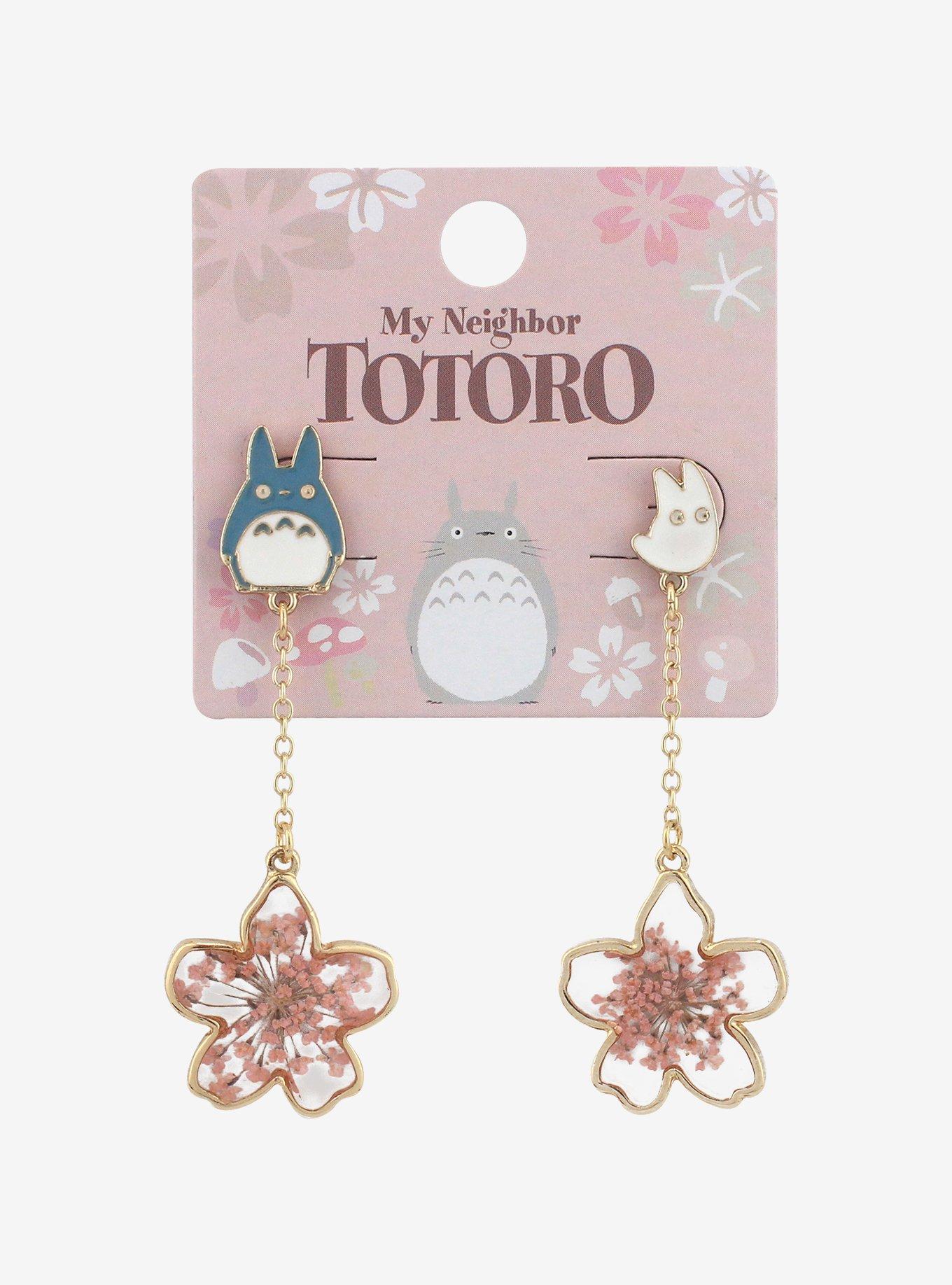 Studio Ghibli Dried Sakura Earrings | Hot Topic