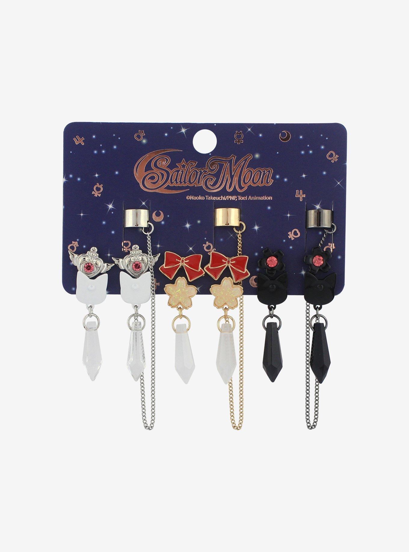 Sailor Moon Luna & Artemis Cuff Earring Set | Hot Topic